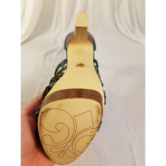 Dereon | Shoes | Dereon Womens Shoes High Heels Sandals Teal | Poshmark